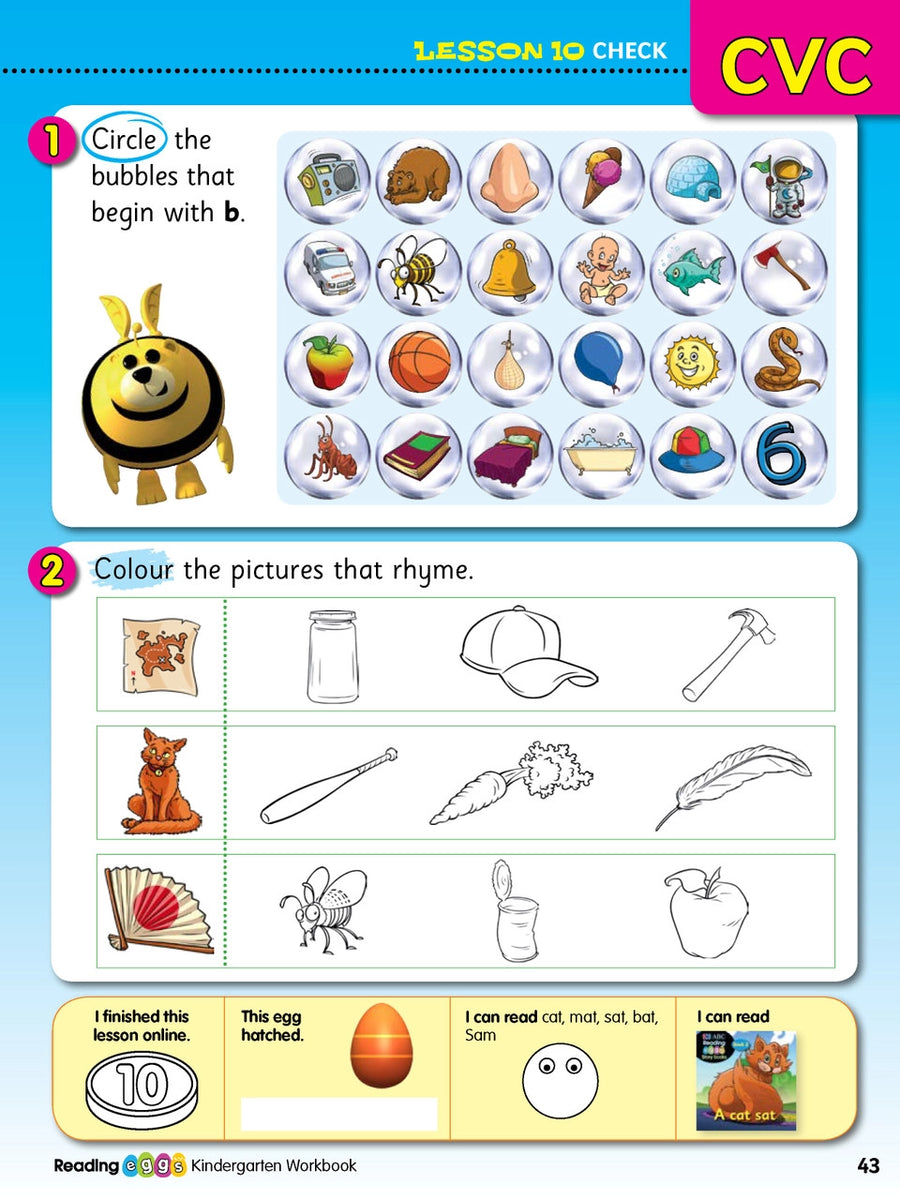 240 Essential Reading Skills for Kindergarten – Ten Palm Trees